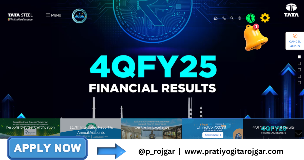 Tata Steel Junior Engineer Recruitment 2025 – Apply Online